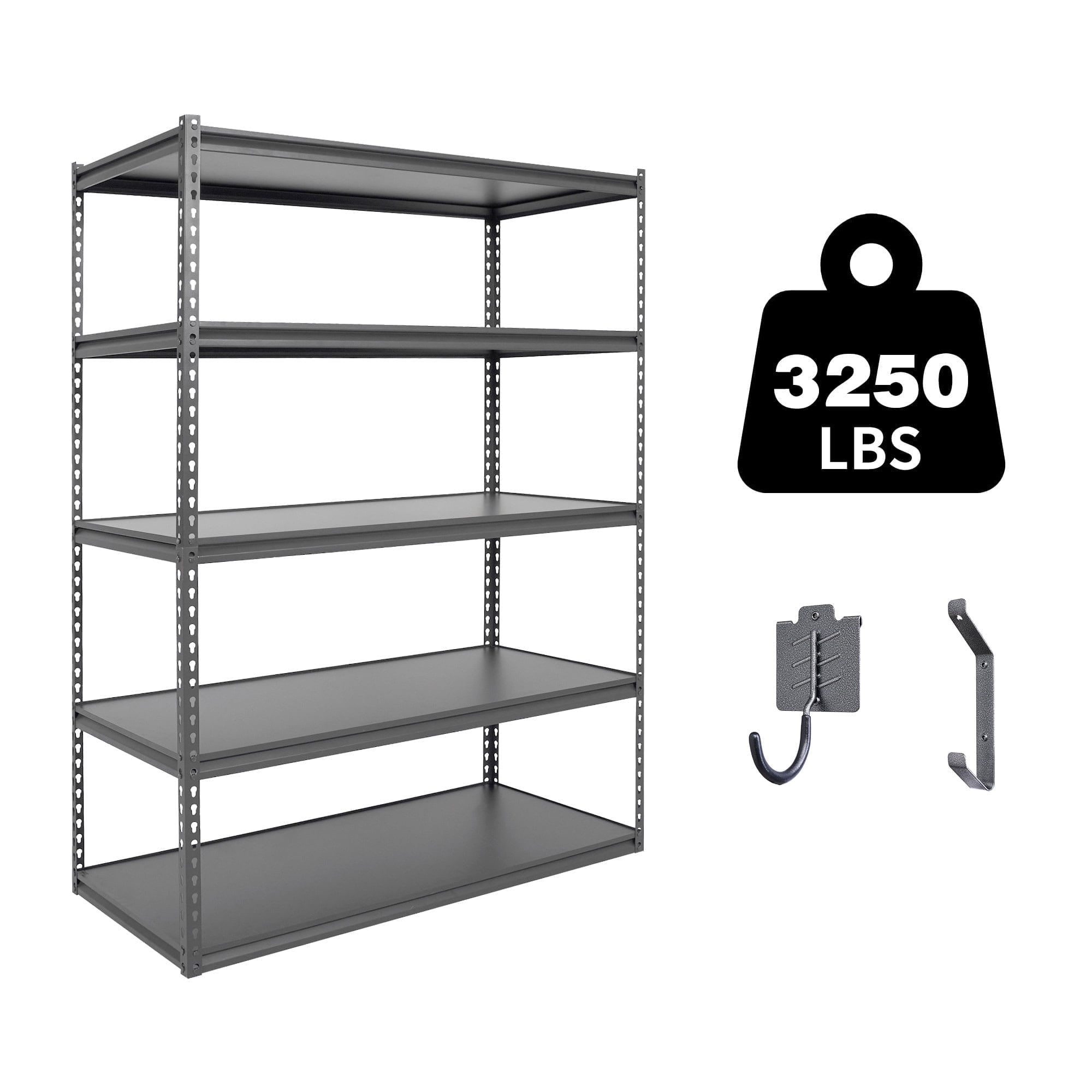 Shuntong The Atlas 72"H Heavy Duty Garage Shelving, 5-Tier Metal ...