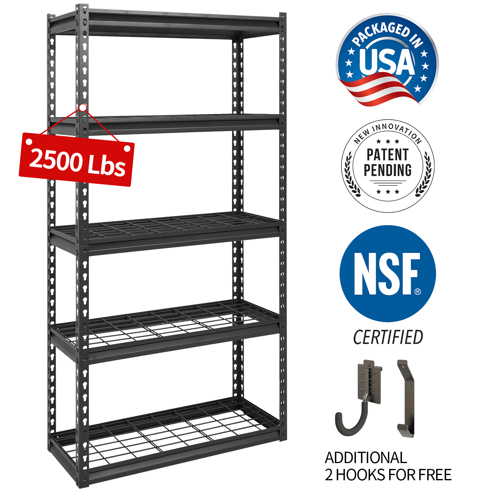Rubbermaid FG3H9100WHT Configurations Accessories 26-Inch Shelving Kit ...