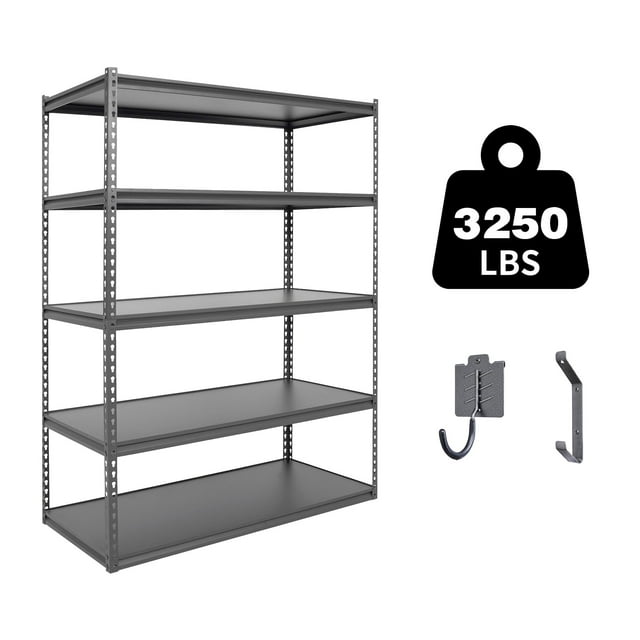 Shuntong The Atlas 72"H Heavy Duty Garage Shelving, 5-Tier Metal ...