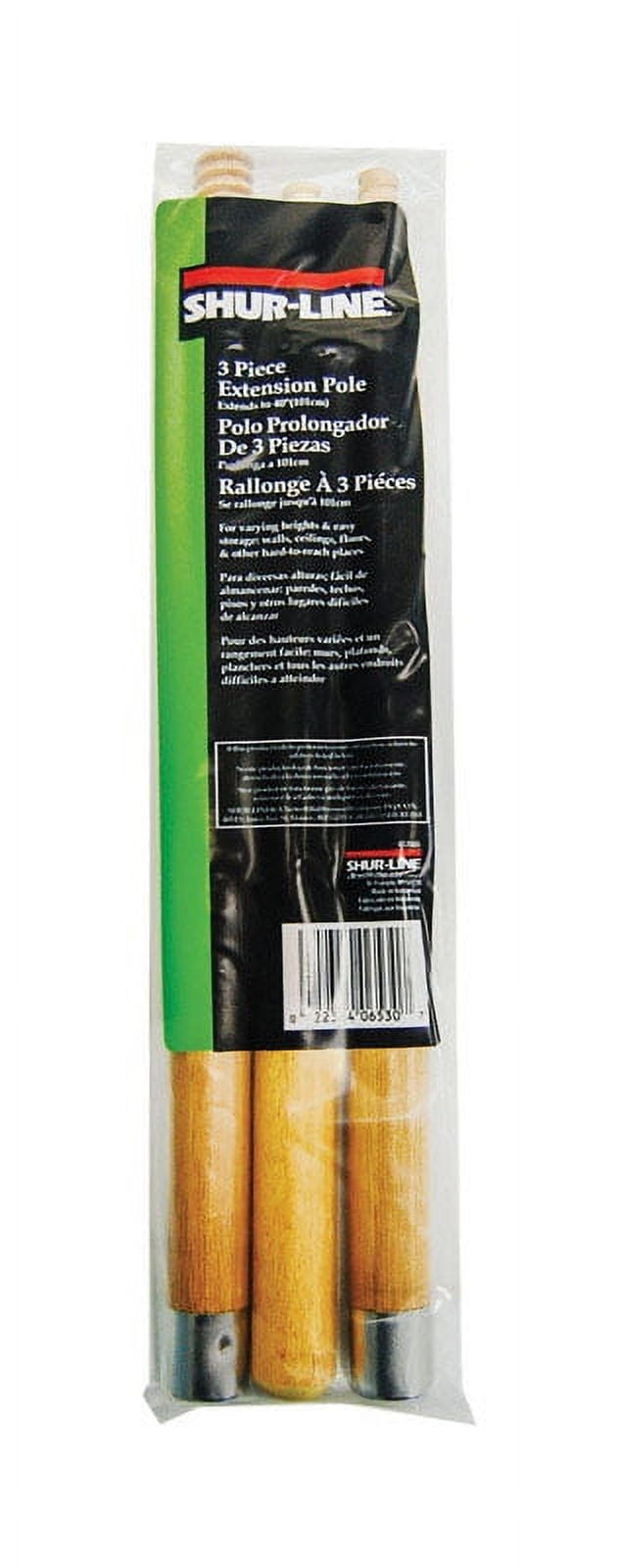 Shur-Line 40 in. L X 1 in. D Wood Extension Pole Brown - Walmart.com