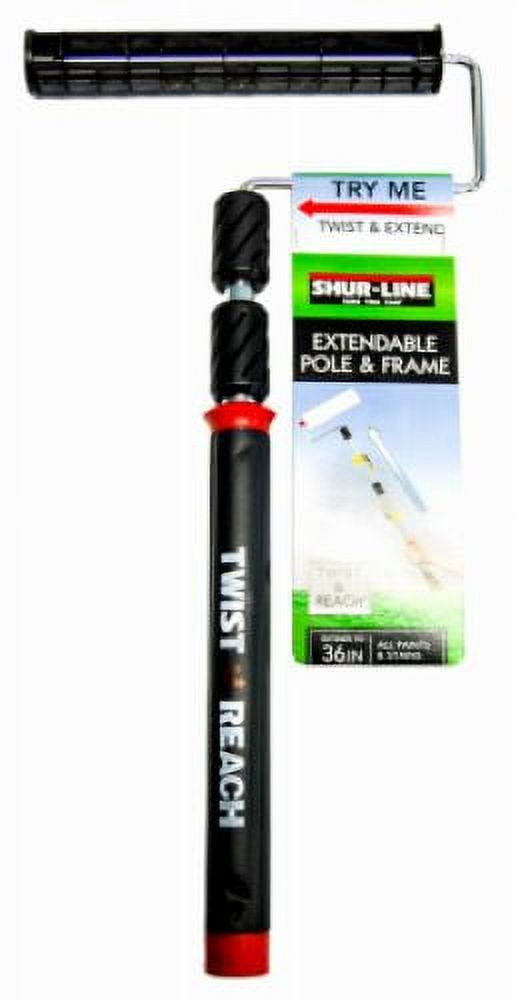 Shur-Line 6630C Twist N' Reach 9" Premium Extension Pole Paint Roller ...