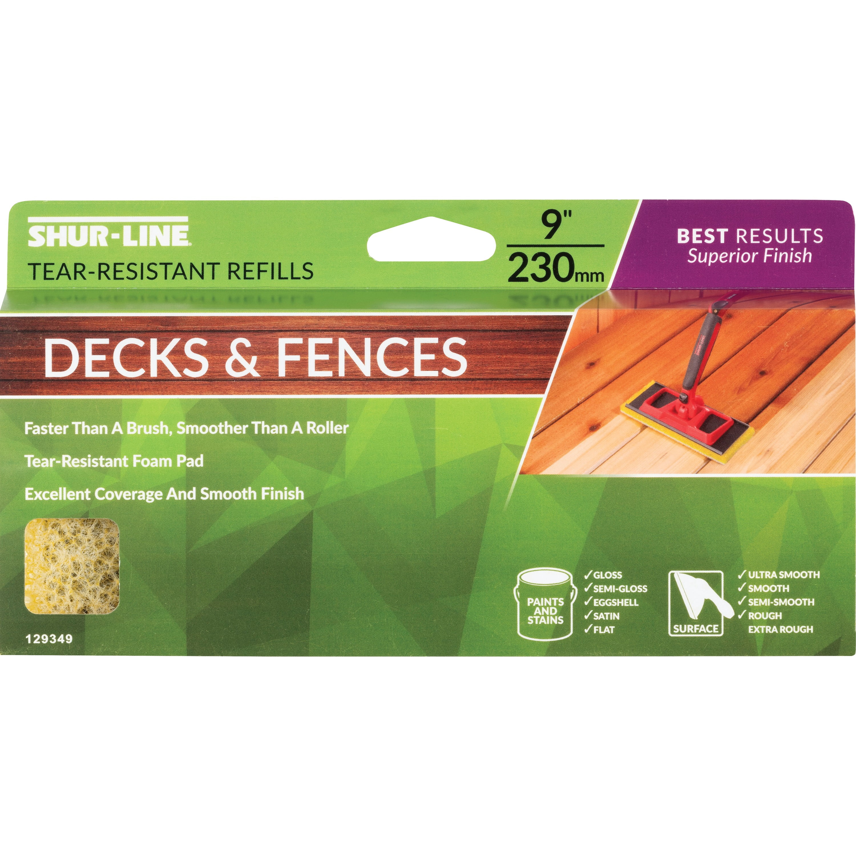 Shur-Line Deck & Fence Refill Pad - Pack of 6 — Residential Use ...