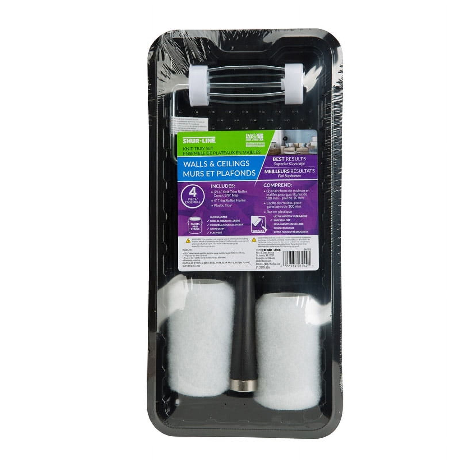 Shur-Line 4 in. W Trim Paint Roller Kit Threaded End - Walmart.com