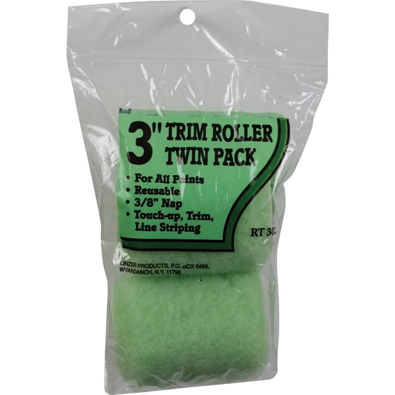 Shur-Line 2007129 3-Inch Trim and Touch Up Roller Refill — Interior ...