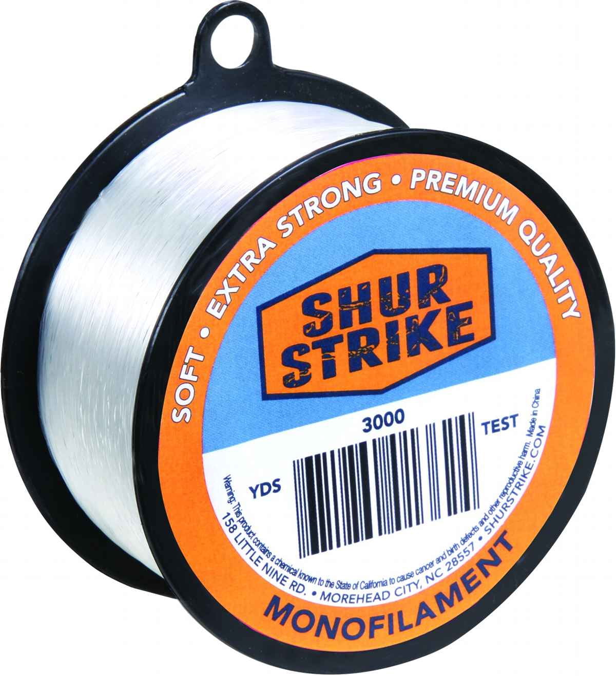 Shur Strike 3000-10 Bulk Monofilament Fishing Line 1/8Lb Spool 10 lb ...