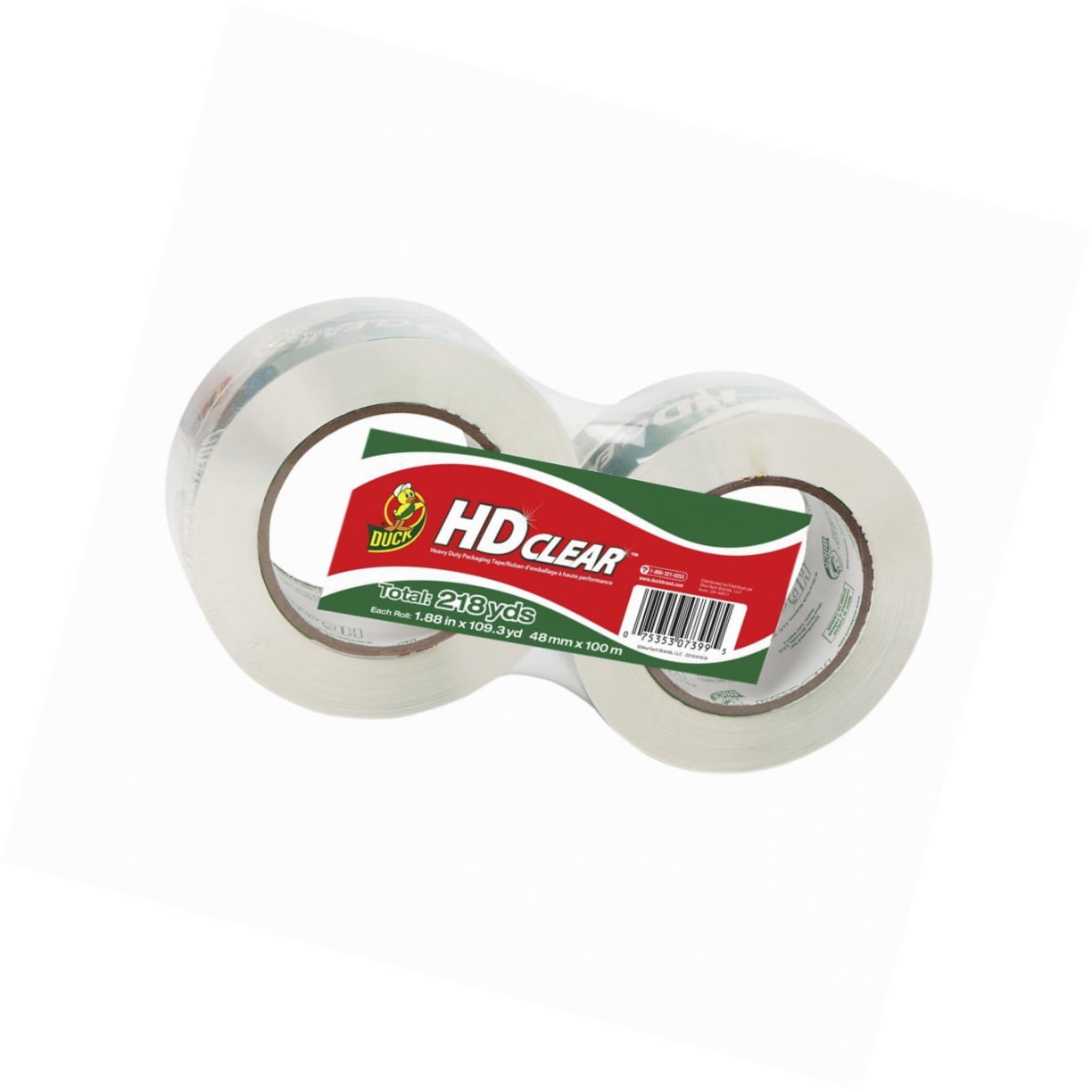 ShurTech Duck HD Clear Acrylic Packing Tape 1.88" x 109 yds. 2/Pack ...