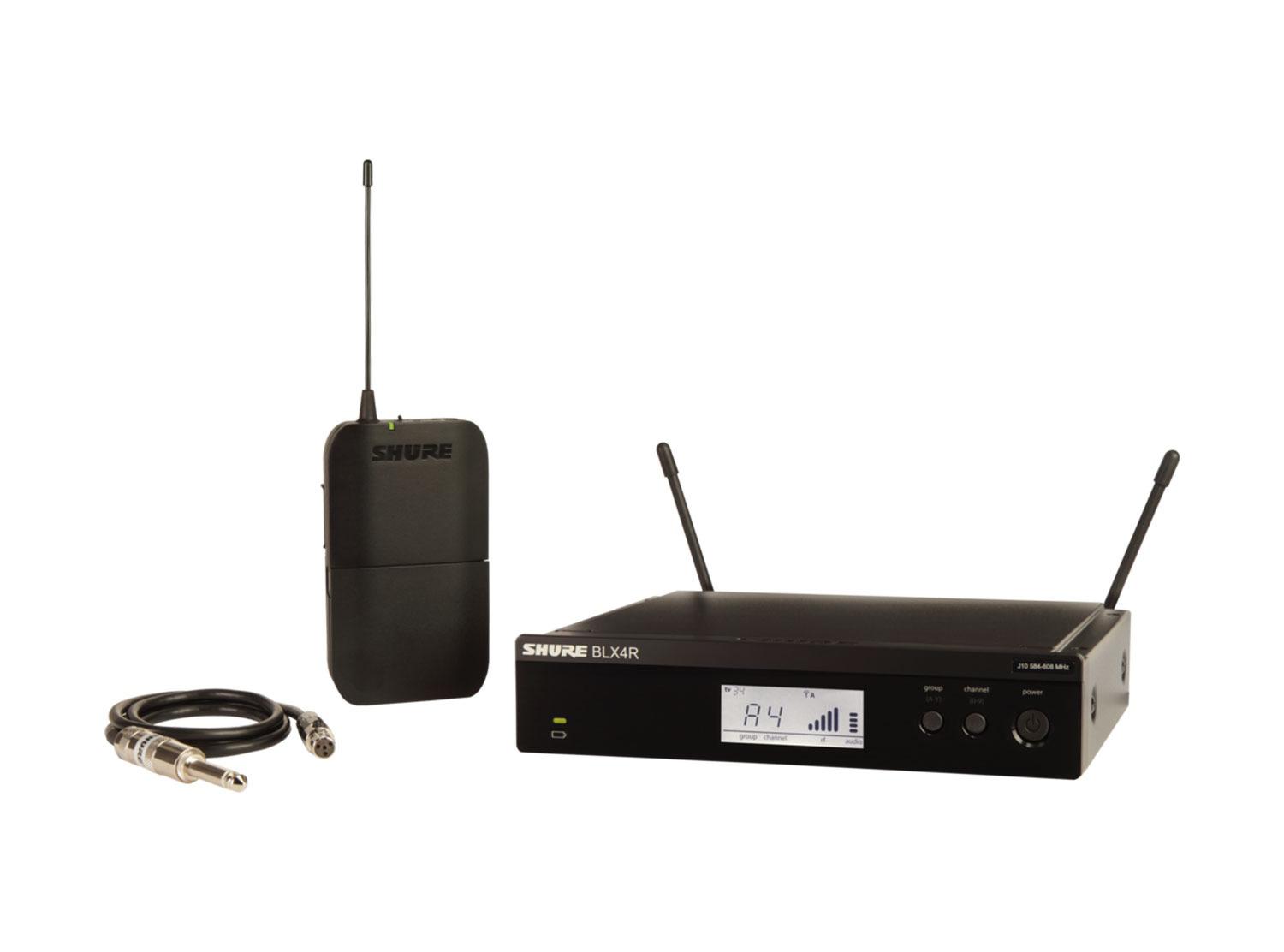 Shure BLX14R Wireless Guitar System with Rackmountable Receiver (J10 ...