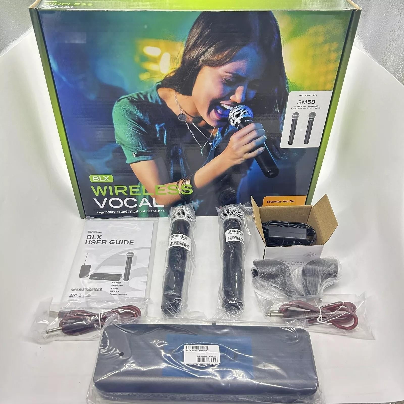 Shure BLX288 Dual Wireless Receiver for BLX Wireless Systems with Two ...