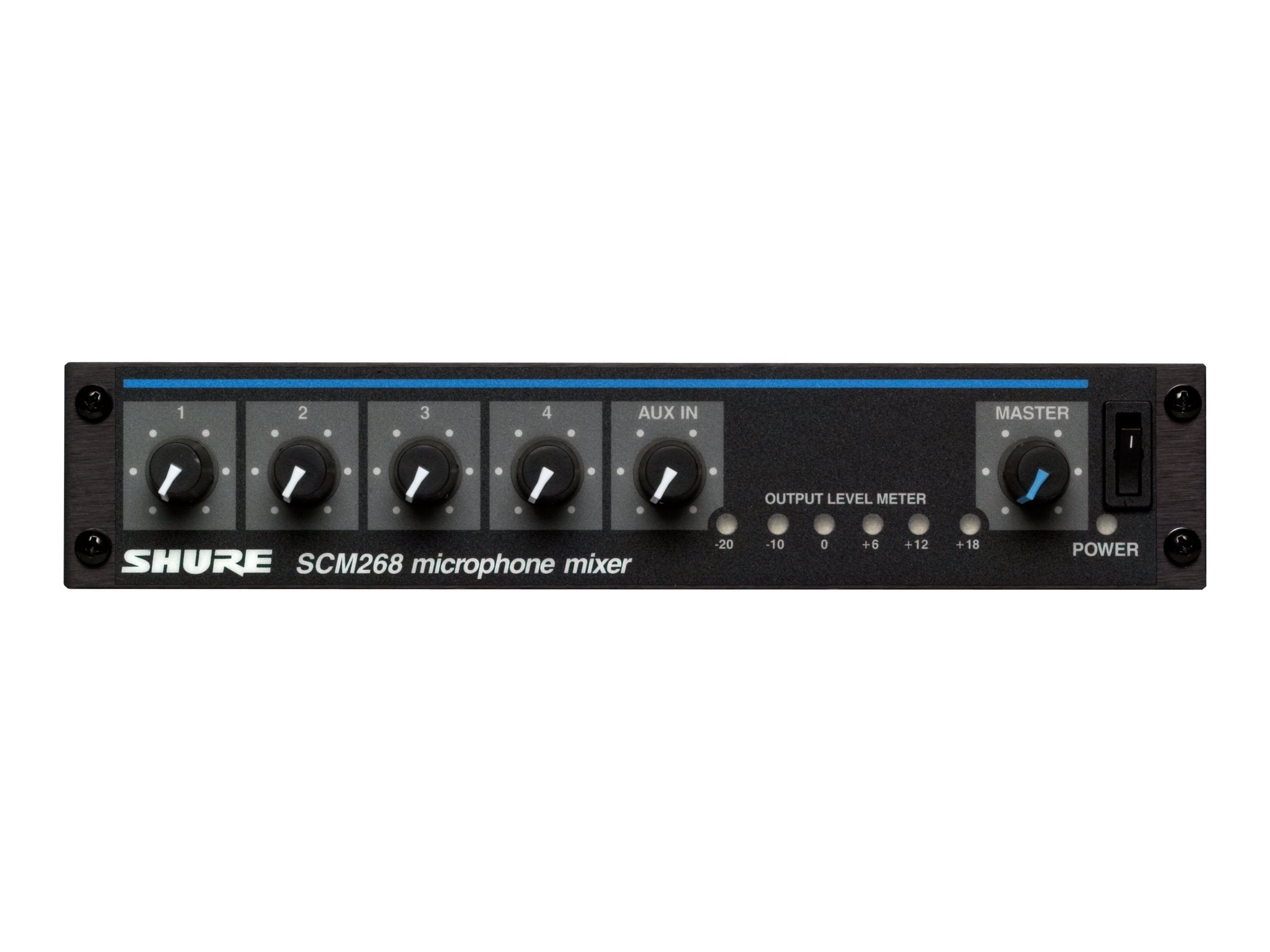 Shure SCM268 - Analog mixer - 4-channel - Walmart.com