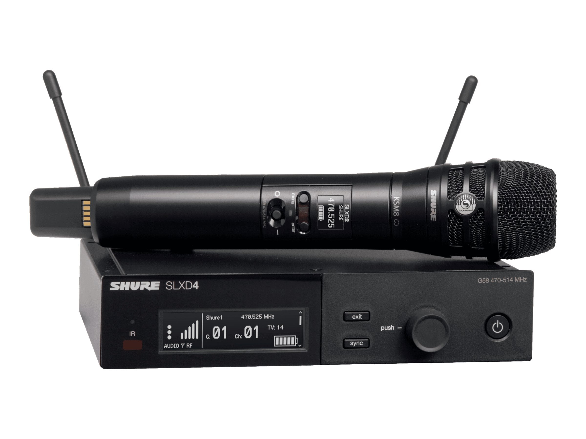 Shure SLXD24/K8B - G58 Band - microphone system - Walmart.com