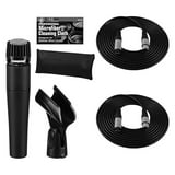 Shure SM57-LC Cardioid Dynamic Instrument Microphone + Extra Two (2 ...