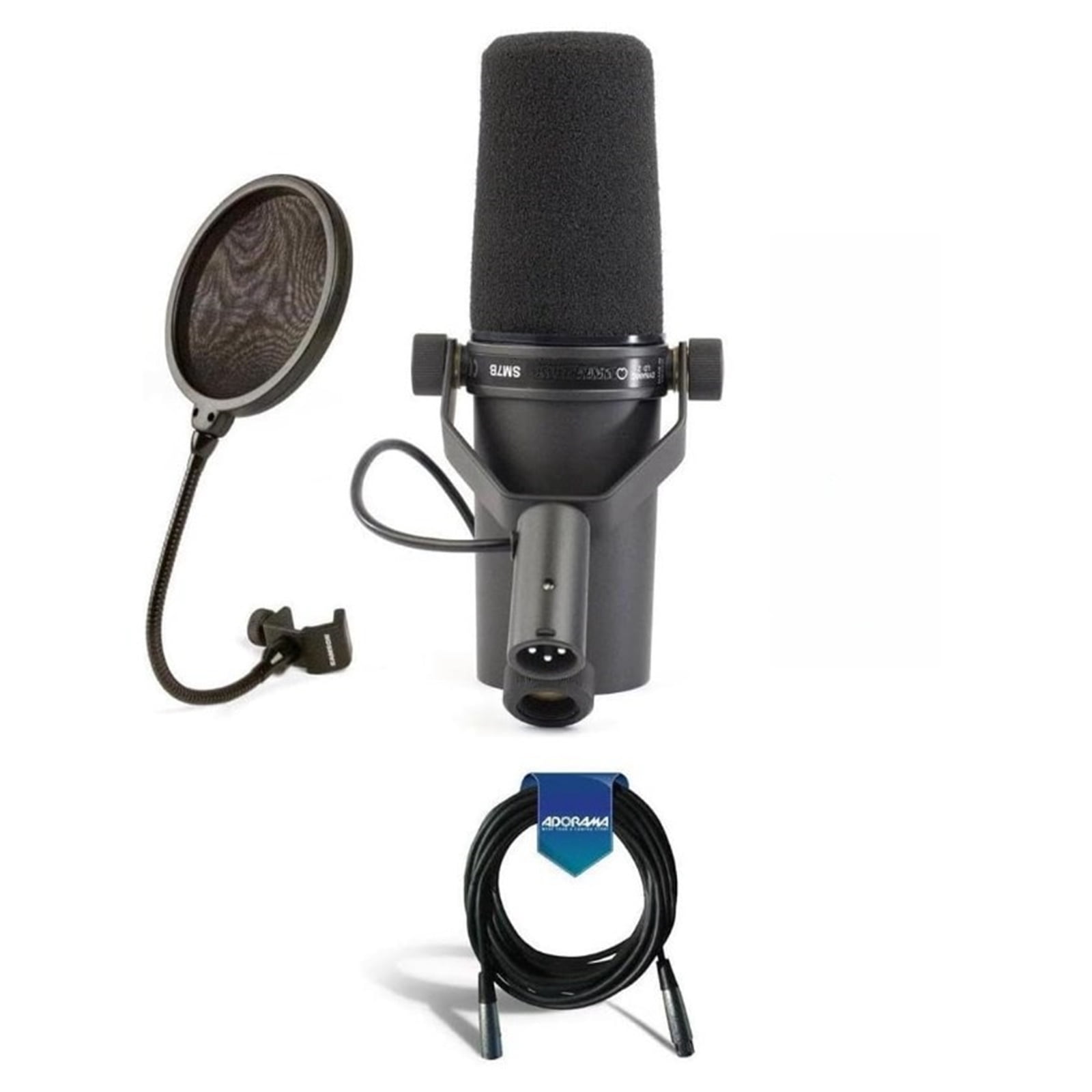 Shure SM7B Vocal Dynamic Microphone Broadcast, Podcast & Recording, XLR ...