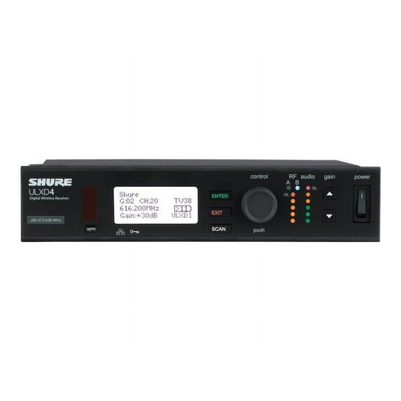 Shure ULXD4 Diversity Wireless Receiver (Band J50) - Walmart.com
