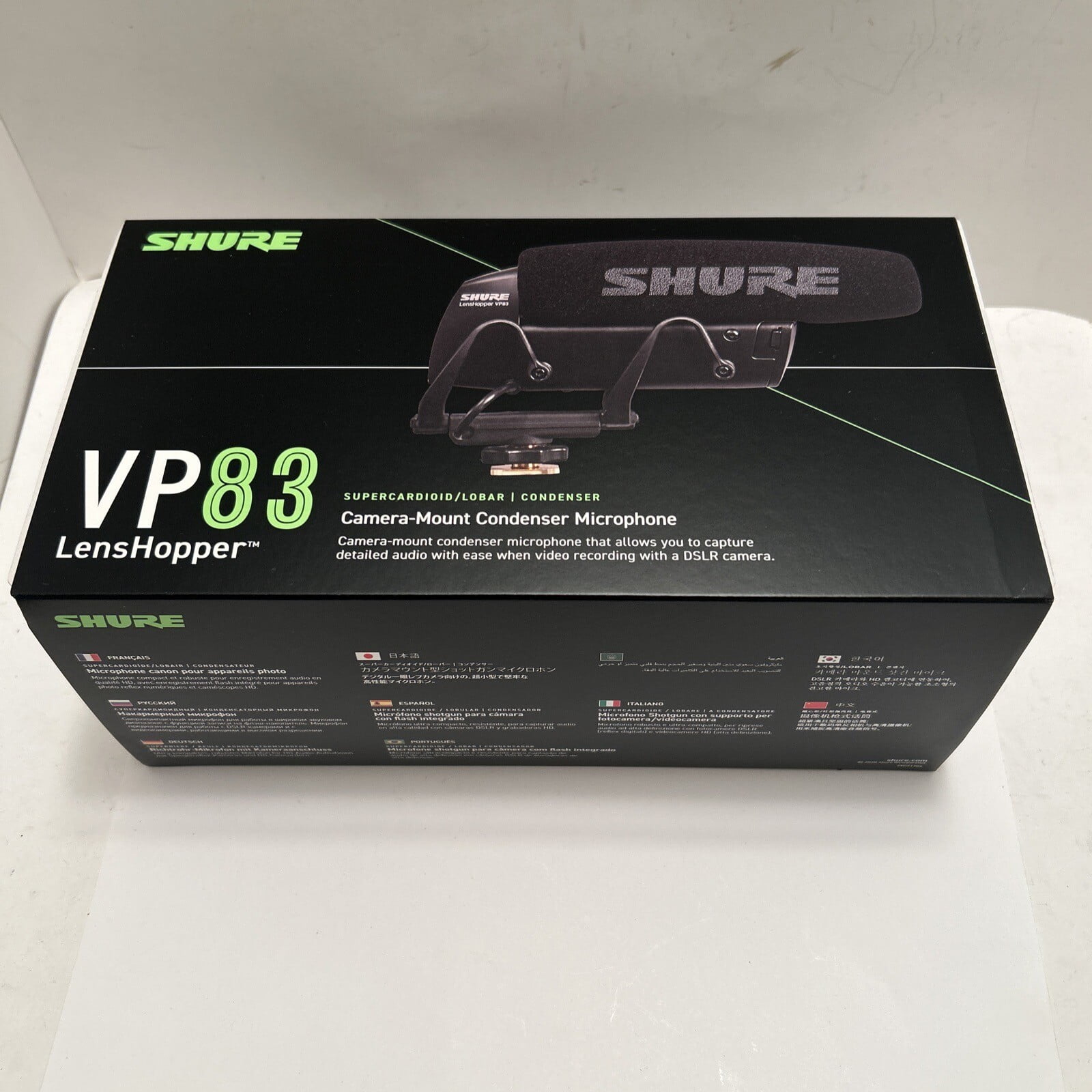 Shure VP83 LensHopper Camera-Mount Condenser Wired Microphone New ...