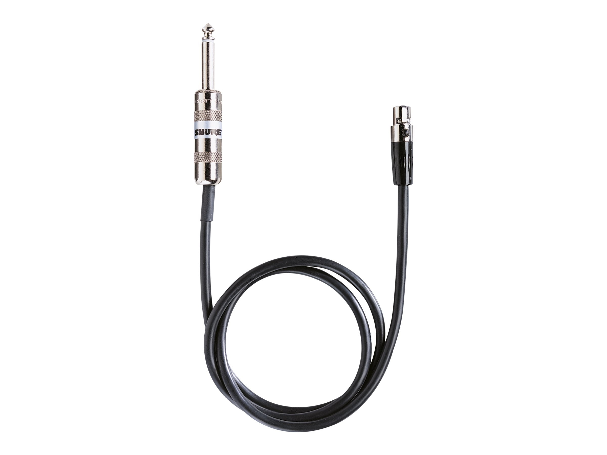 Shure WA302 Guitar Cable 1/4" to 4-Pin Mini Connector - Walmart.com