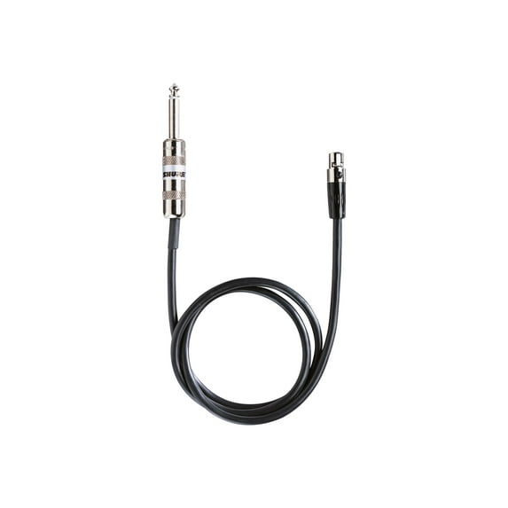 Shure WA302 Guitar Cable 1/4" to 4-Pin Mini Connector - Walmart.com