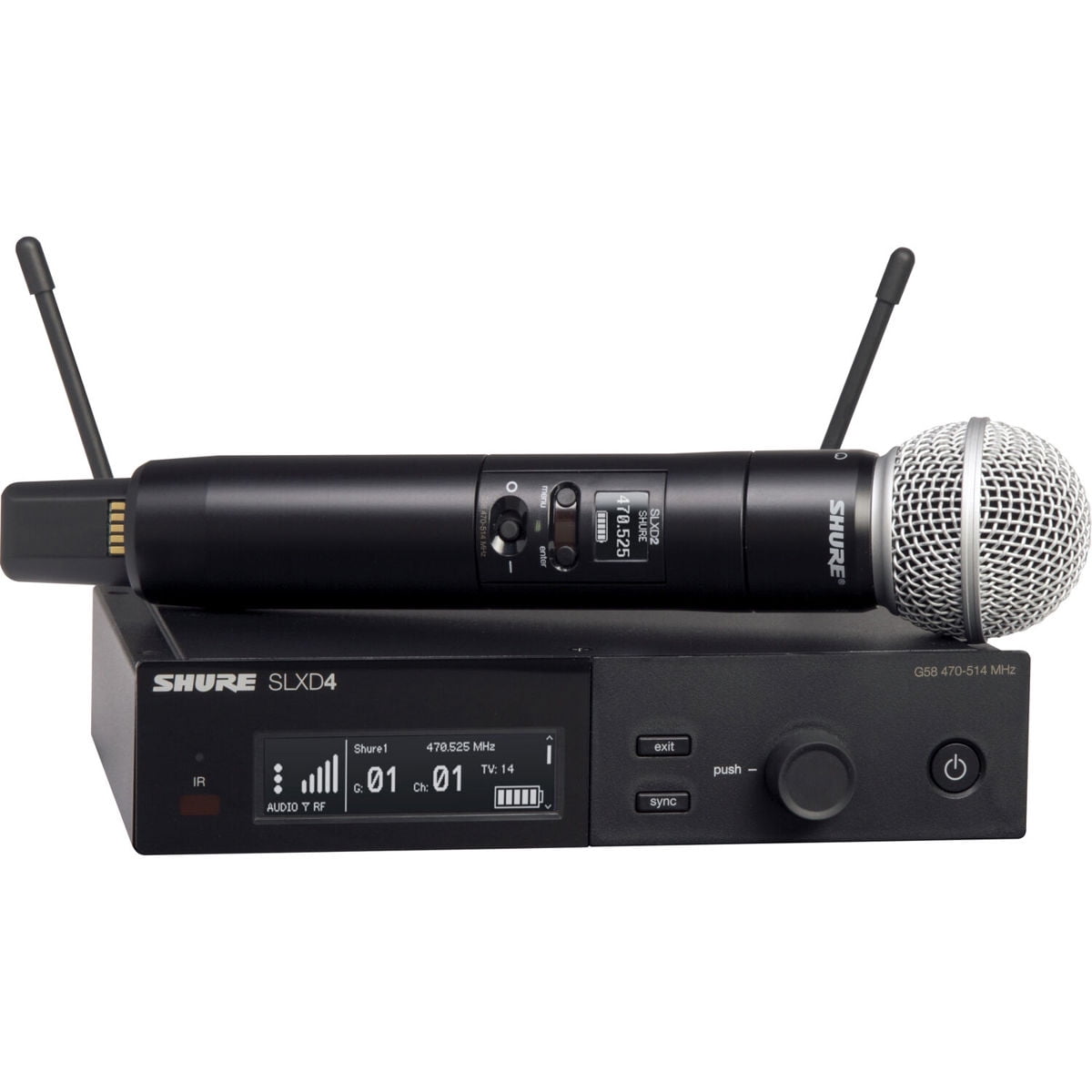 Shure SLXD24/SM58 Single-Channel Digital Wireless Vocal System with ...