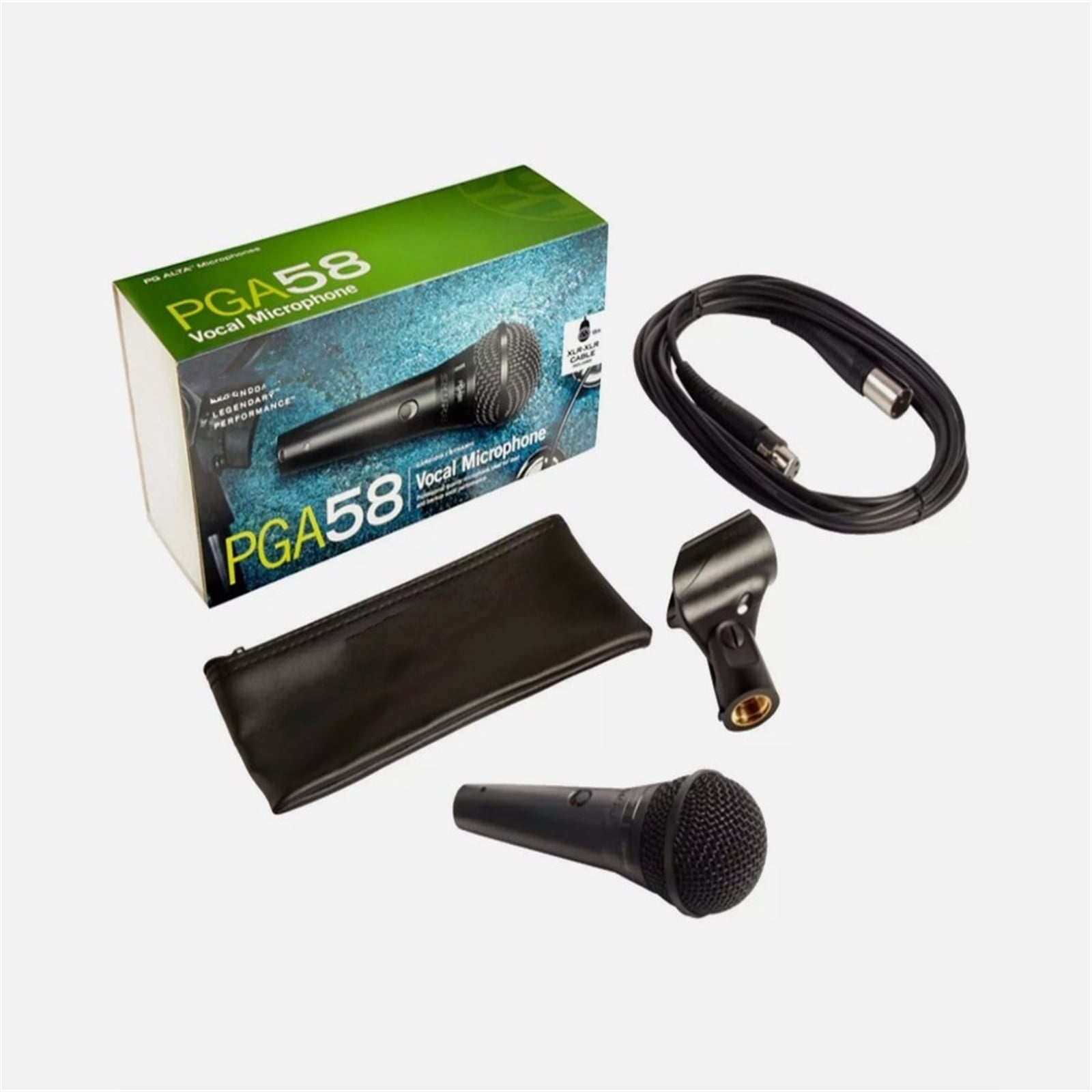 Shure's high-performance Beta58 XLR wired microphone for stage singing ...