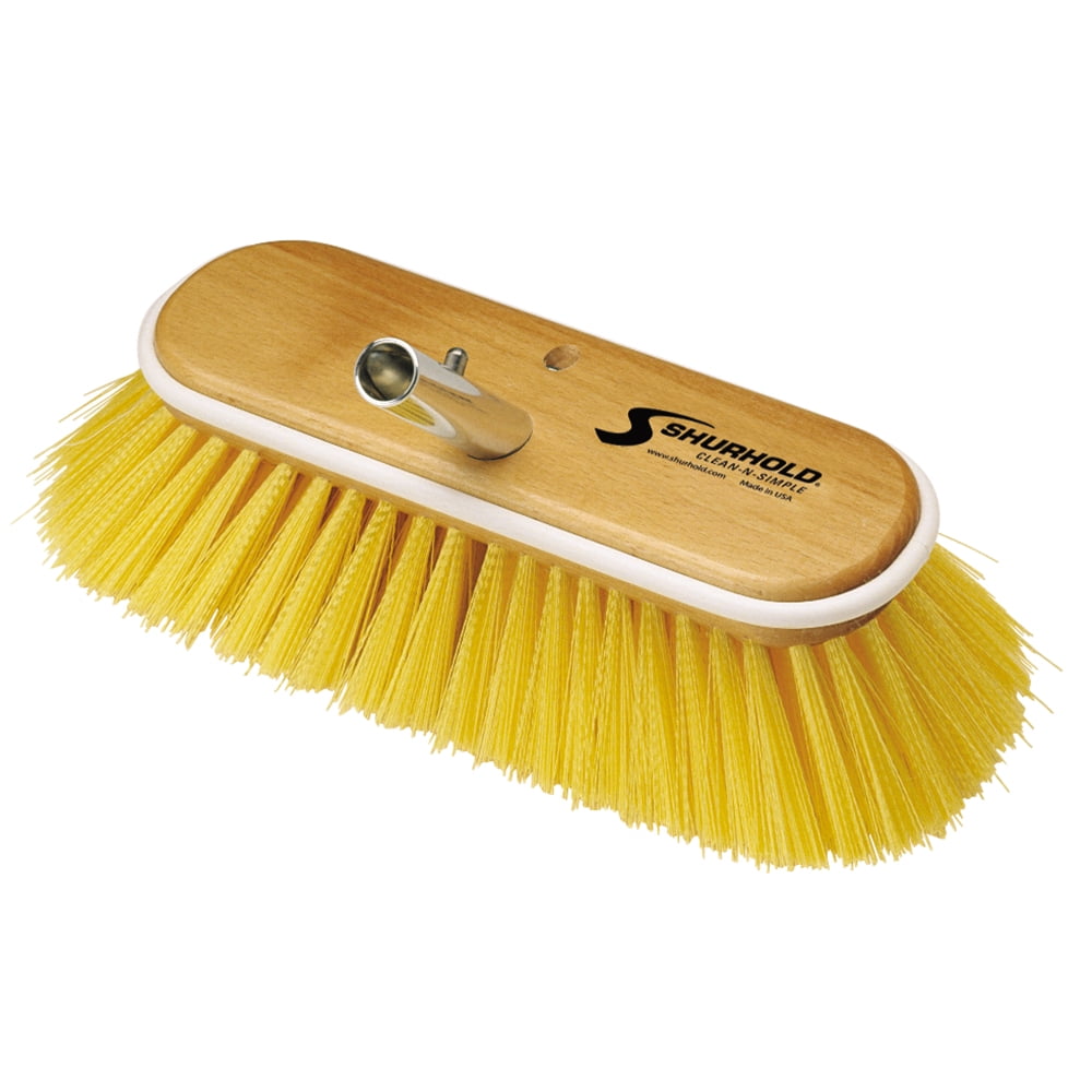Shurhold 10" Polystyrene Medium Bristle Deck Brush - Walmart.com