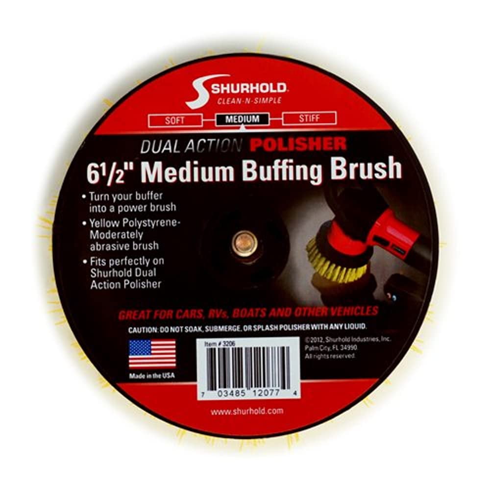 Shurhold 6-½" Medium Brush f/Dual Action Polisher - Walmart.com