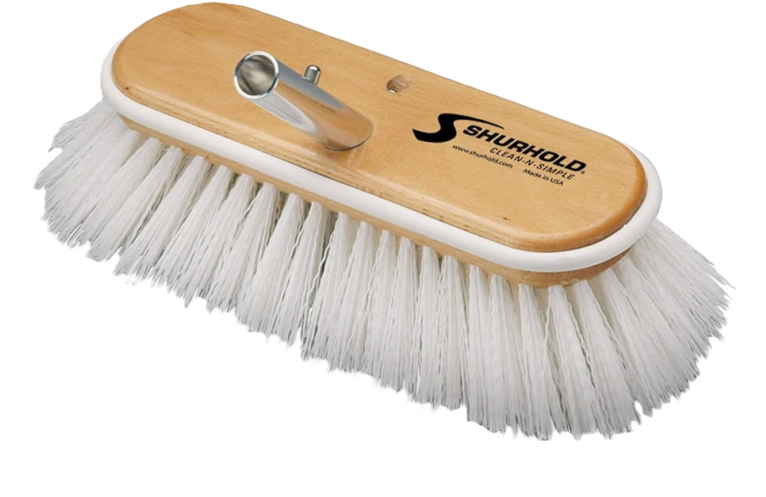 Shurhold 990 10" Stiff White Deck Brush - Walmart.com
