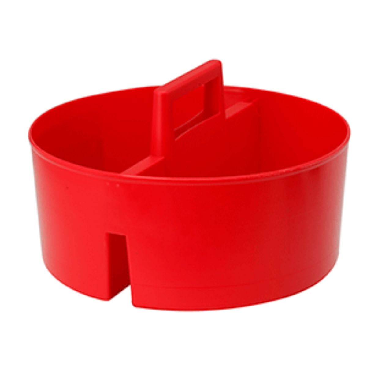 9" Red Contemporary Round Bucket Caddy - Walmart.com