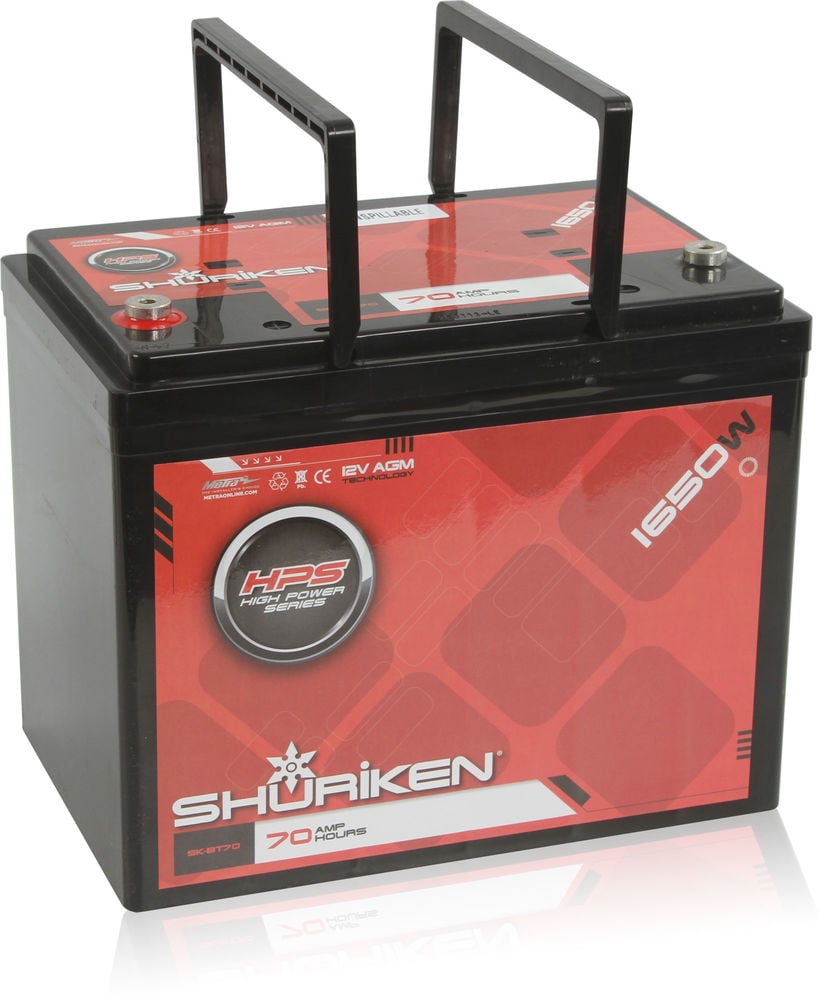 Shuriken SK-BT70 Full Size AGM 12V Battery - Walmart.com