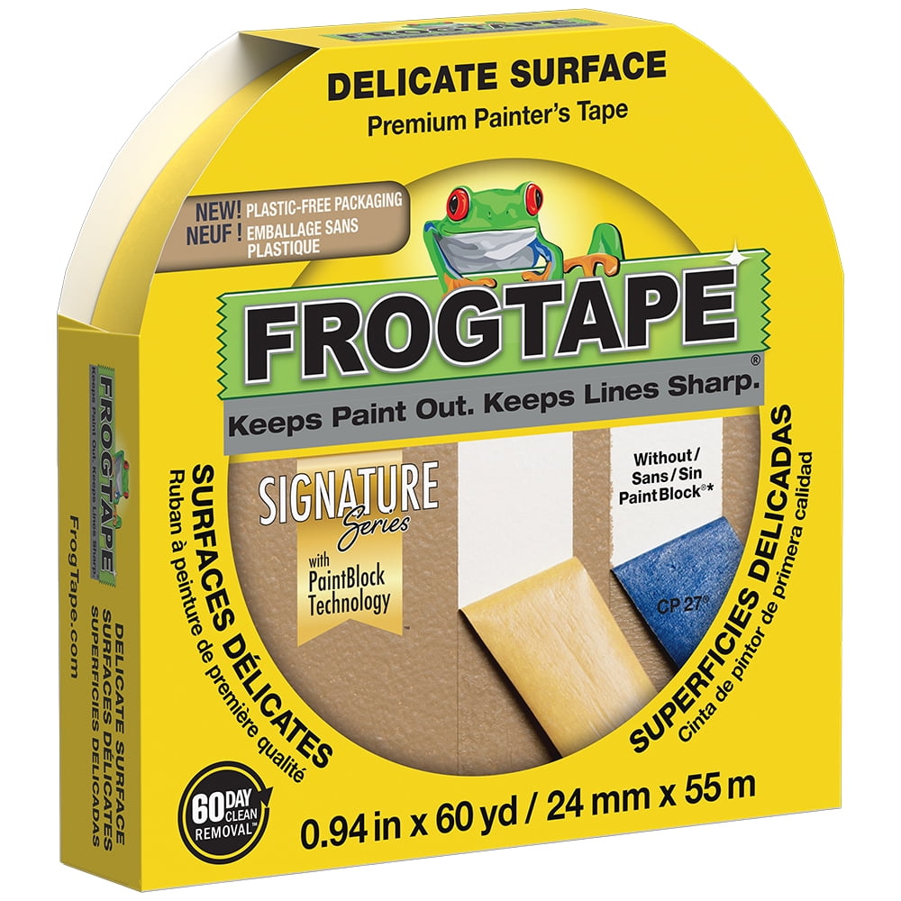 Shurtape 105550 24 mm. x 55 m. Yellow Frog Delicate Multi Use Painters ...