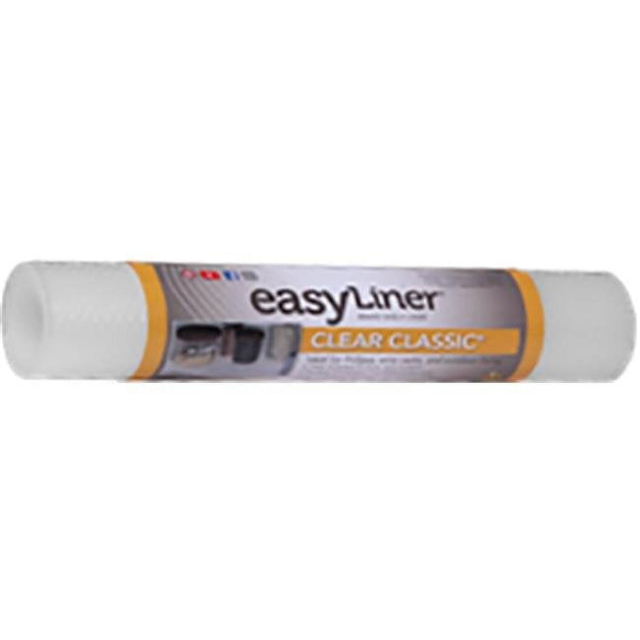 Shurtape 285383 12 in x 4 ft. EasyLiner Brand Clear Classic Shelf Liner ...