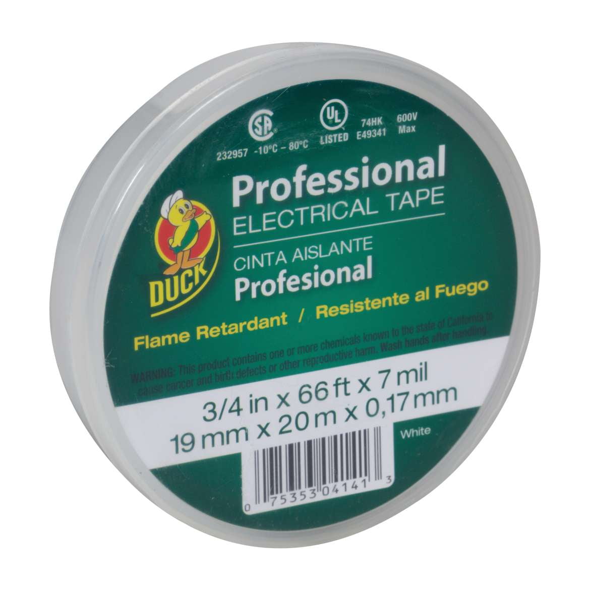 Duck Brand Professional Electrical Tape [Canister Pack]: 3/4 in. x 66 ...