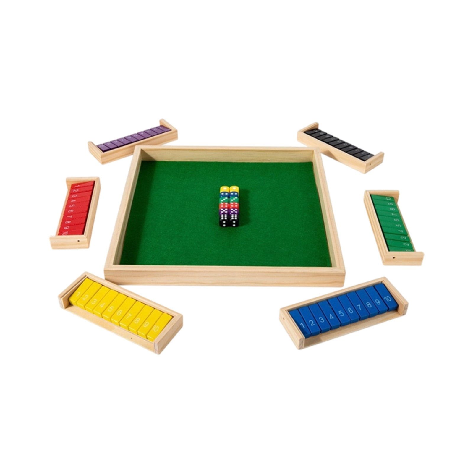 Shut The Box Game,2025 Shut The Box Game Wooden,Emboadlie Game Funny ...