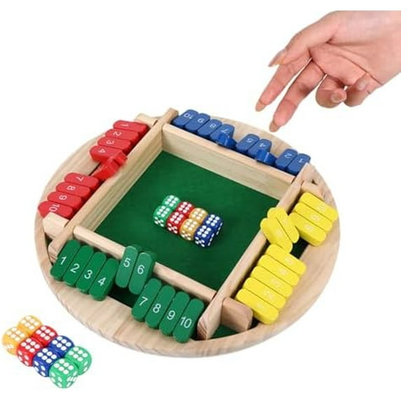 Shut The Box Game 4 Player,Shut The Box Board Game,Math Board Table ...