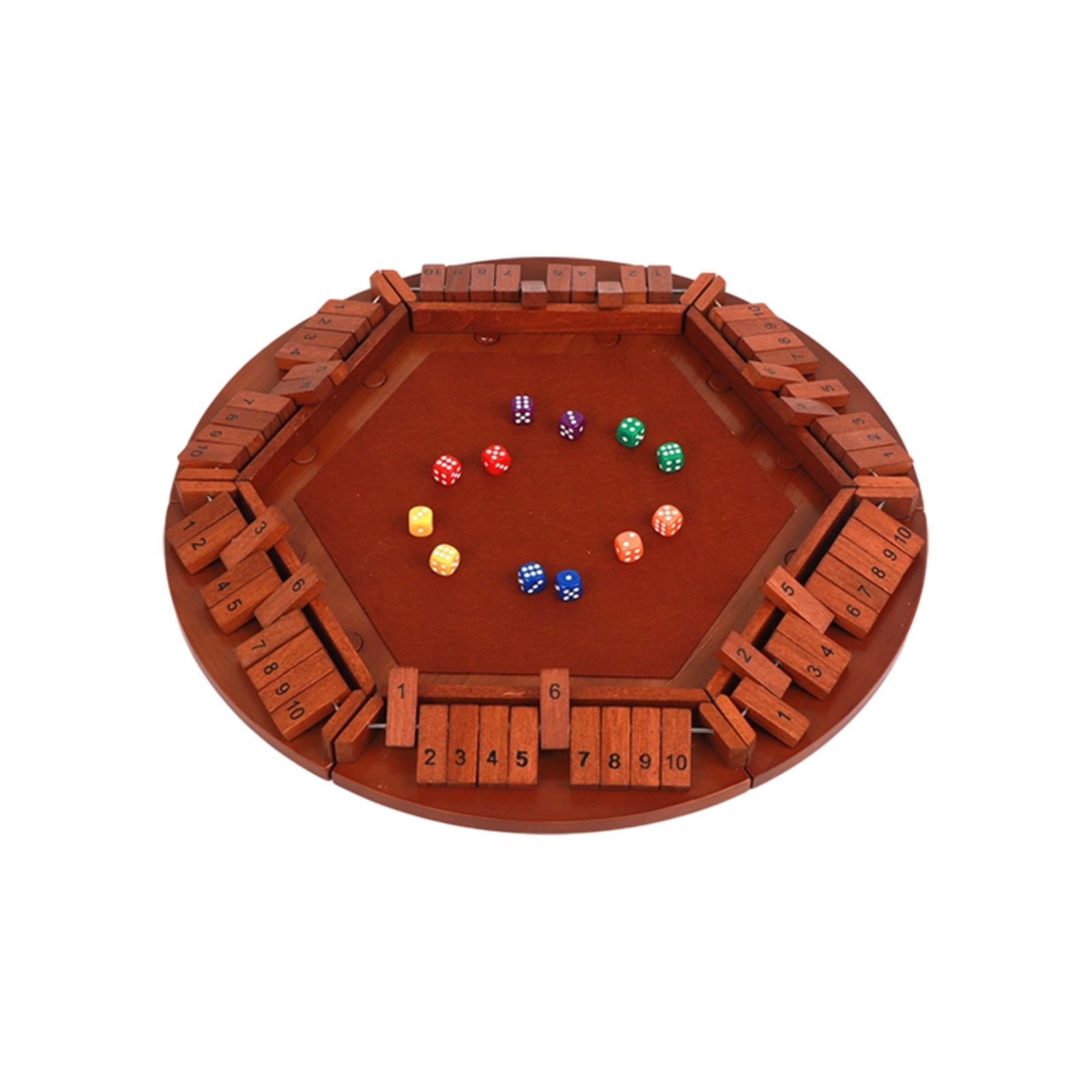Shut The Box Game,Shut The Box Game Wooden,Emboadlie Game Funny Family ...