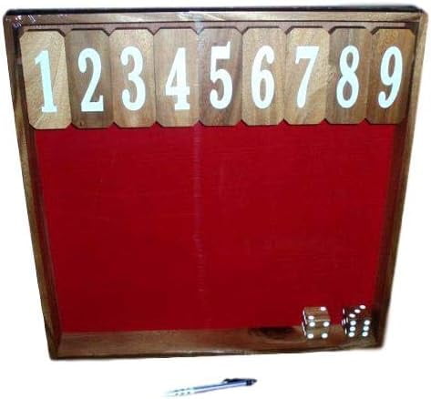 Shut Box Monster 19in x 19in - A Classic Wooden Game - unusually Large ...