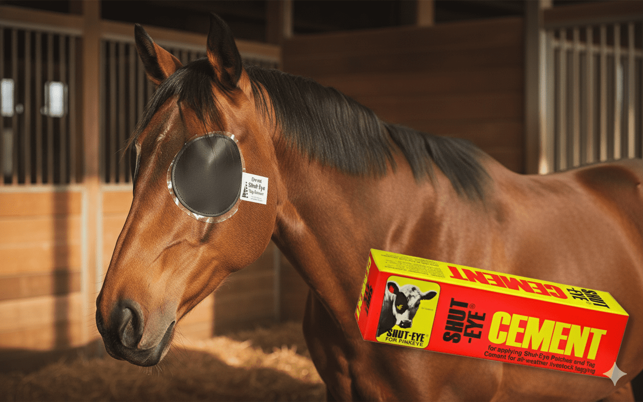 Durvet Shut-Eye Cement Tube 5 oz. Livestock Pinkeye Patch Adhesive ...