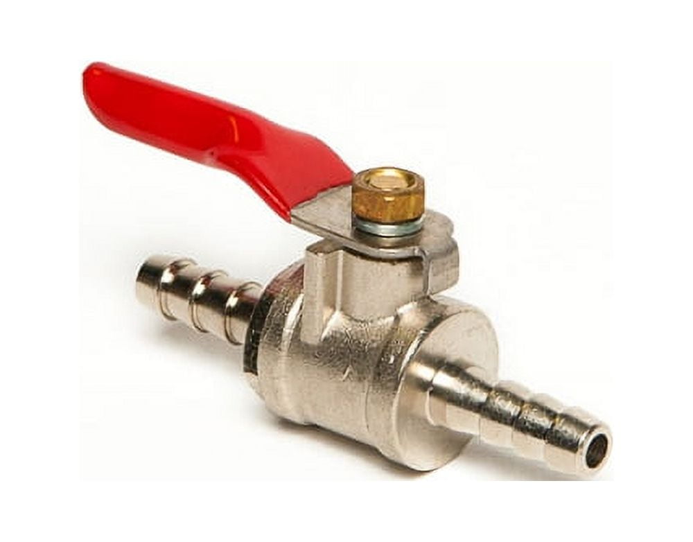 Shut Off 1/4" Barb x 1/4" Barb Without Check - Walmart.com