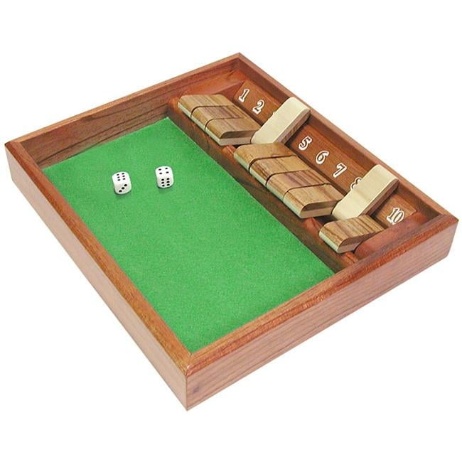 Shut The Box 1 -10 Games Zero Out Game with 2 Dice - Walmart.com