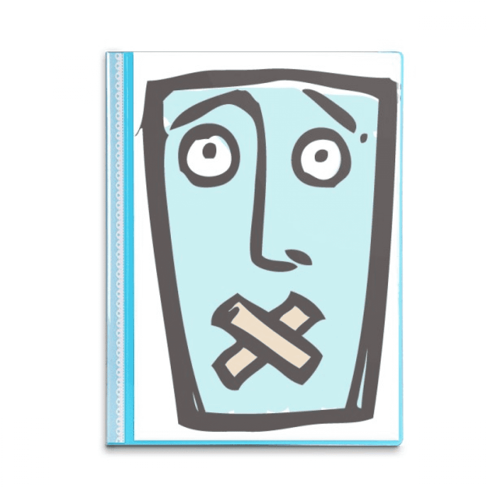 Shut Up Face Sketch No Book Sheet Protectors Portfolio Binder Folder ...