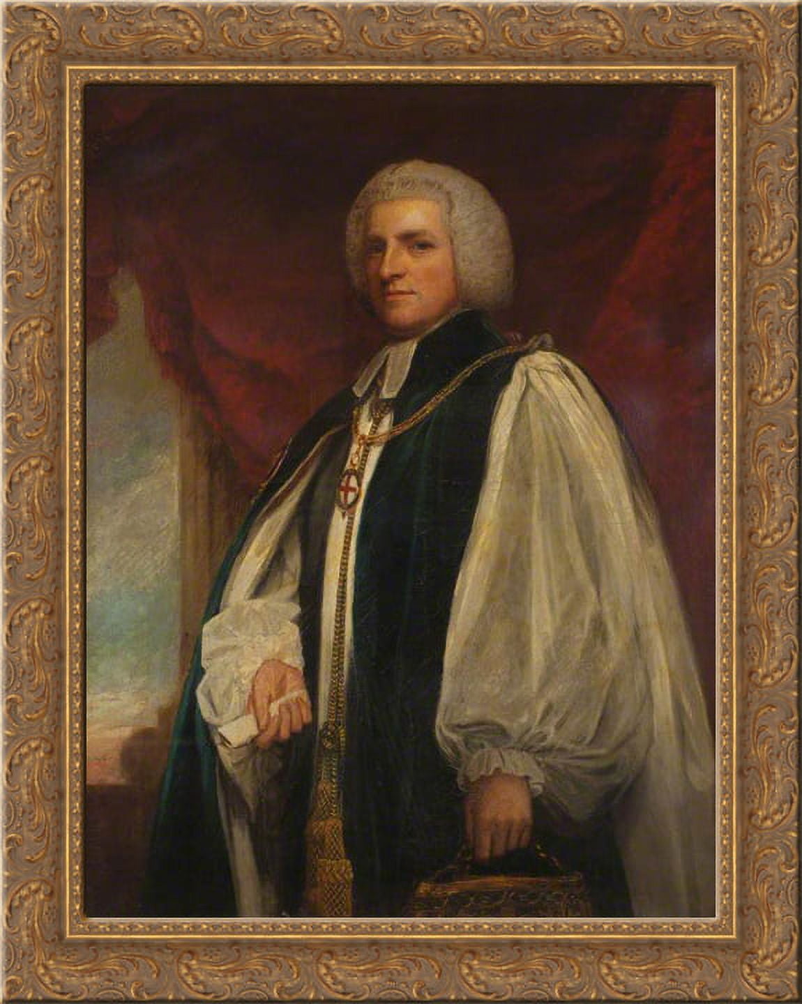 Shute Barrington, Bishop of Durham 24x20 Gold Ornate Wood Framed Canvas ...