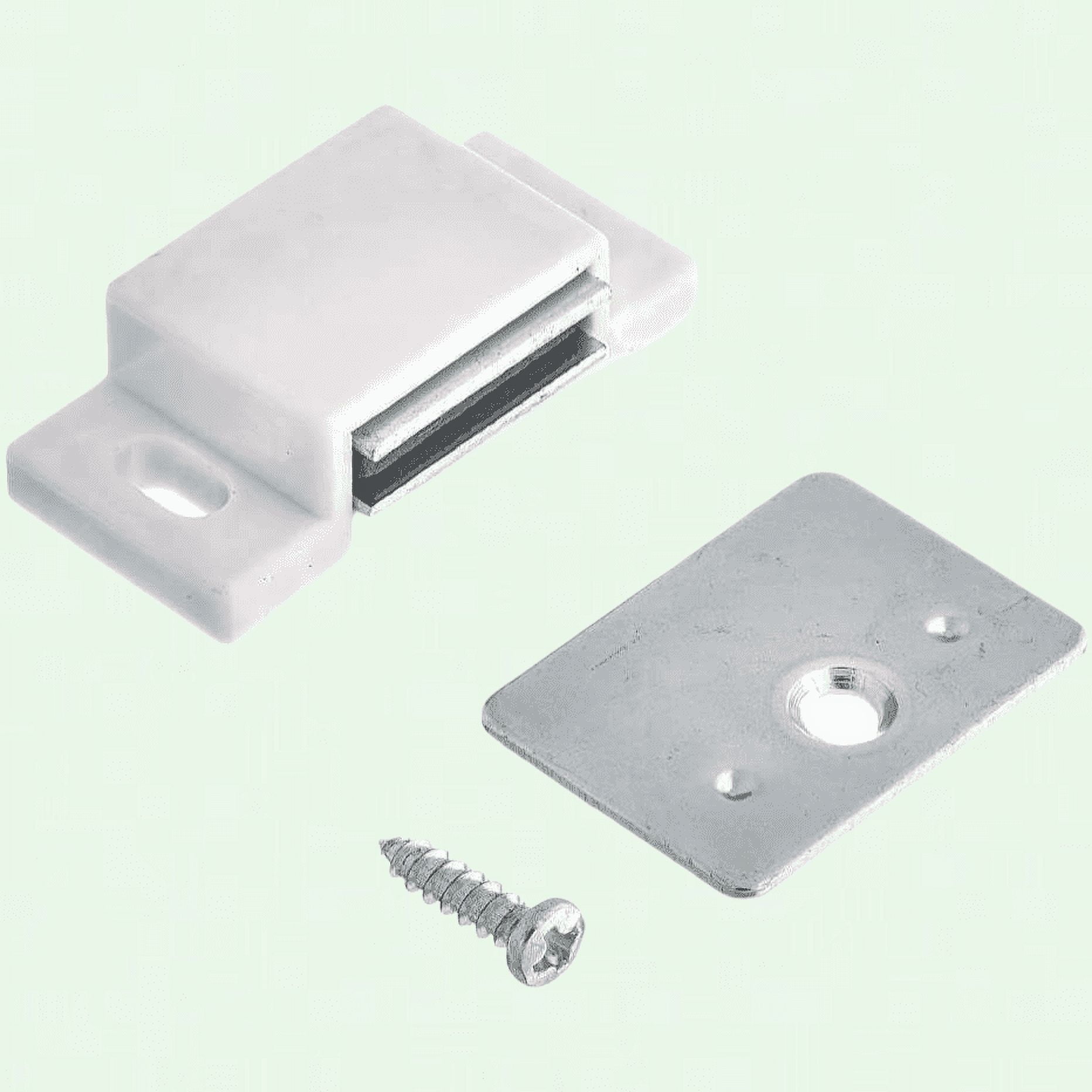 Shutter Hardware 50631-R 15lb Single Magnetic Catch White/zinc Retail ...