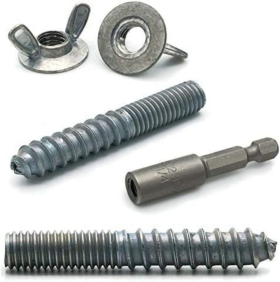 Shutter Hardware Kit with Hanger Bolts and Washer Base Wing Nuts - 21 ...