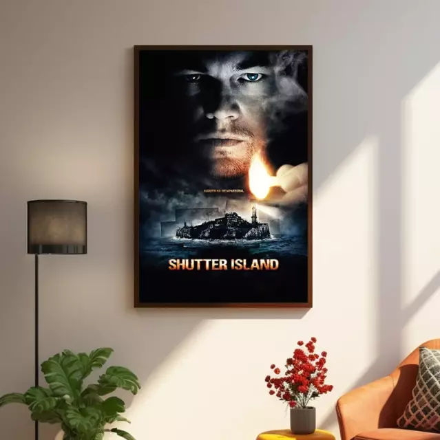 Shutter Island Movie Poster, Shutter Island Classic Vintage Movie Poster NO FRAMED POSTER ...