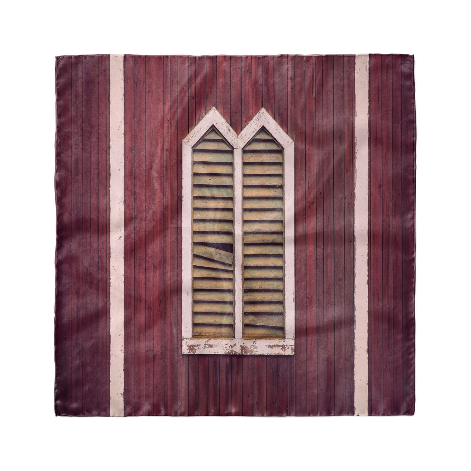 Shutters Head Scarf, Retro Burgundy Shutters, Head Wrap, 3 Sizes, by ...