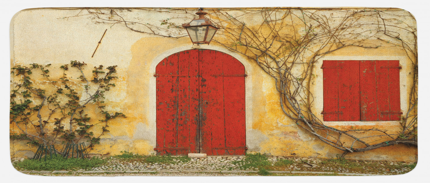 Shutters Kitchen Mat, Doorway with Blinded Door and Window to the Rural ...