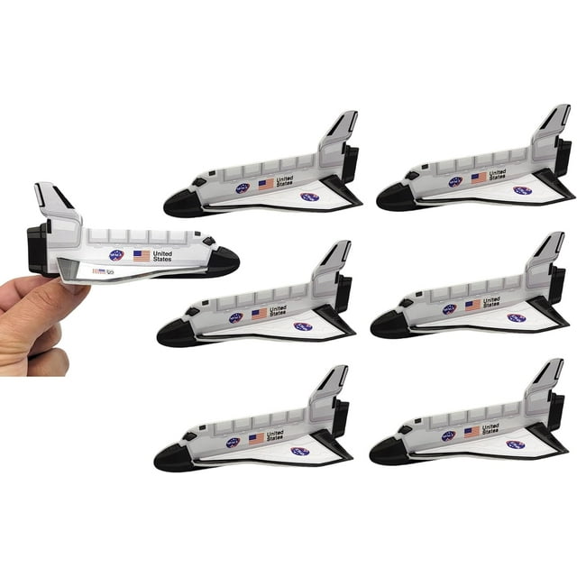 Shuttle Foam Gliders (Six Gliders) (5") Outer Space Cosmos Flying Toys ...