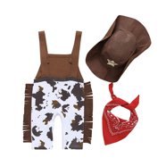 Bilo Baby Boy Sheriff Cowboy Overalls, Hat and Handkerchief 3-pc (18-24 ...