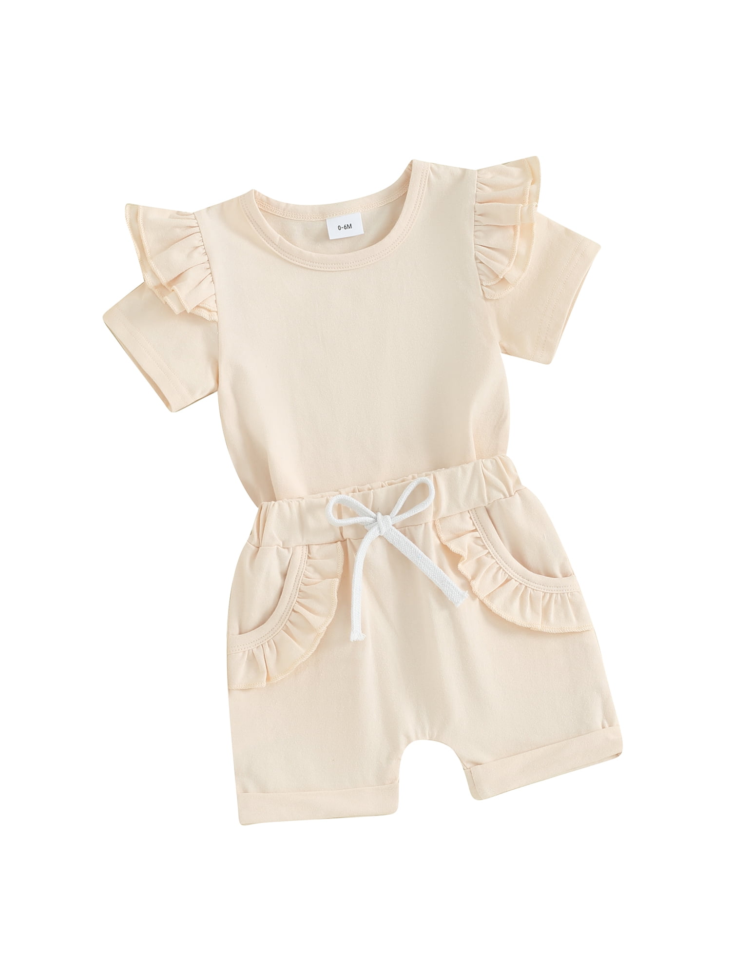 Shuttle tree Baby Girl Clothes Infant Summer Outfits Set Short Sleeve T Shirts Tops and Shorts ...