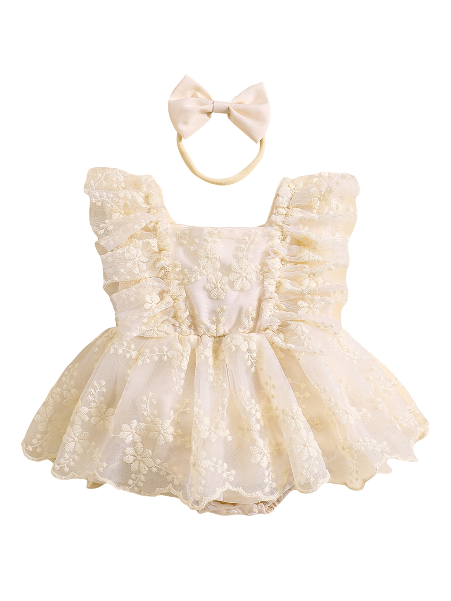 Shuttle tree Baby Girl Lace Romper Dress Boho Clothes Newborn Photography Outfits - Walmart.com