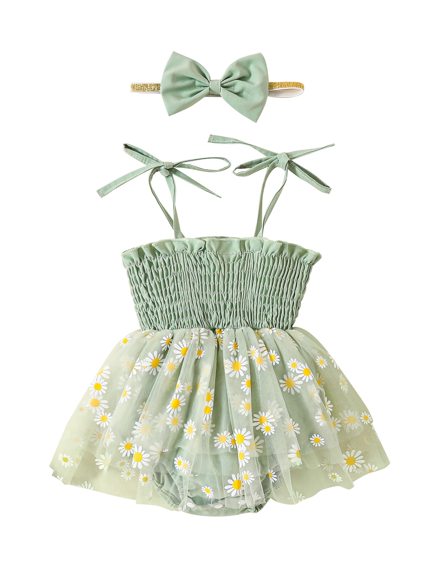 Shuttle tree Baby Girl Summer Clothes Sleeveless Lace Floral Romper Dress Newborn Outfits ...