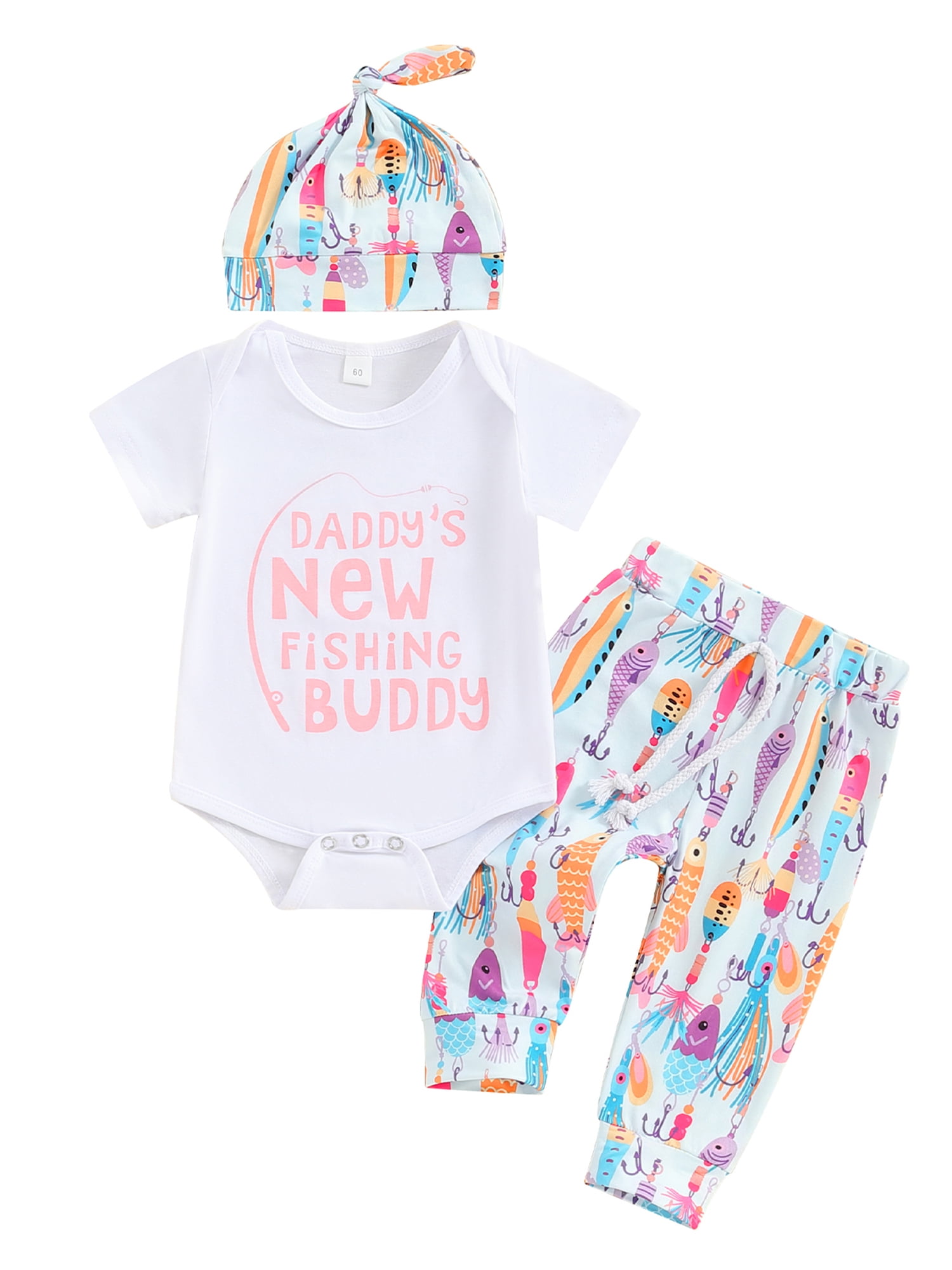 Shuttle tree Baby Summer Clothes Letter Print Short Sleeve Romper Top and Pants Beanies Outfits ...